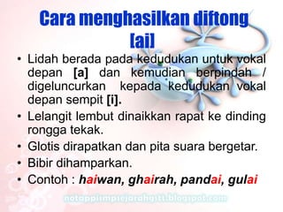 Pengenalan diftong | PPSX