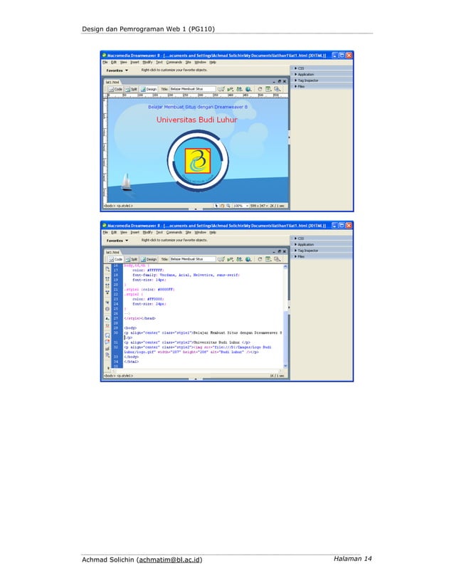 Pengenalan dreamweaver | PDF