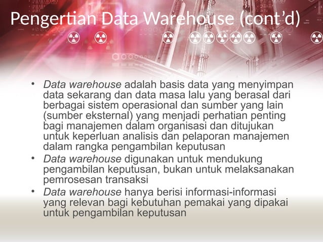 Pengantar Data Warehouse, Pengertian Data Warehouse | PPTX