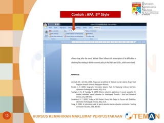 Pengenalan endnote | PPTX