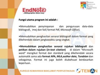 Pengenalan endnote | PPTX
