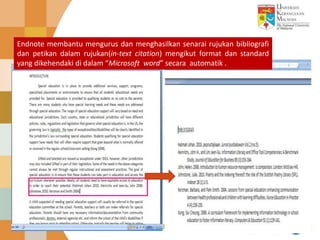 Pengenalan endnote | PPTX