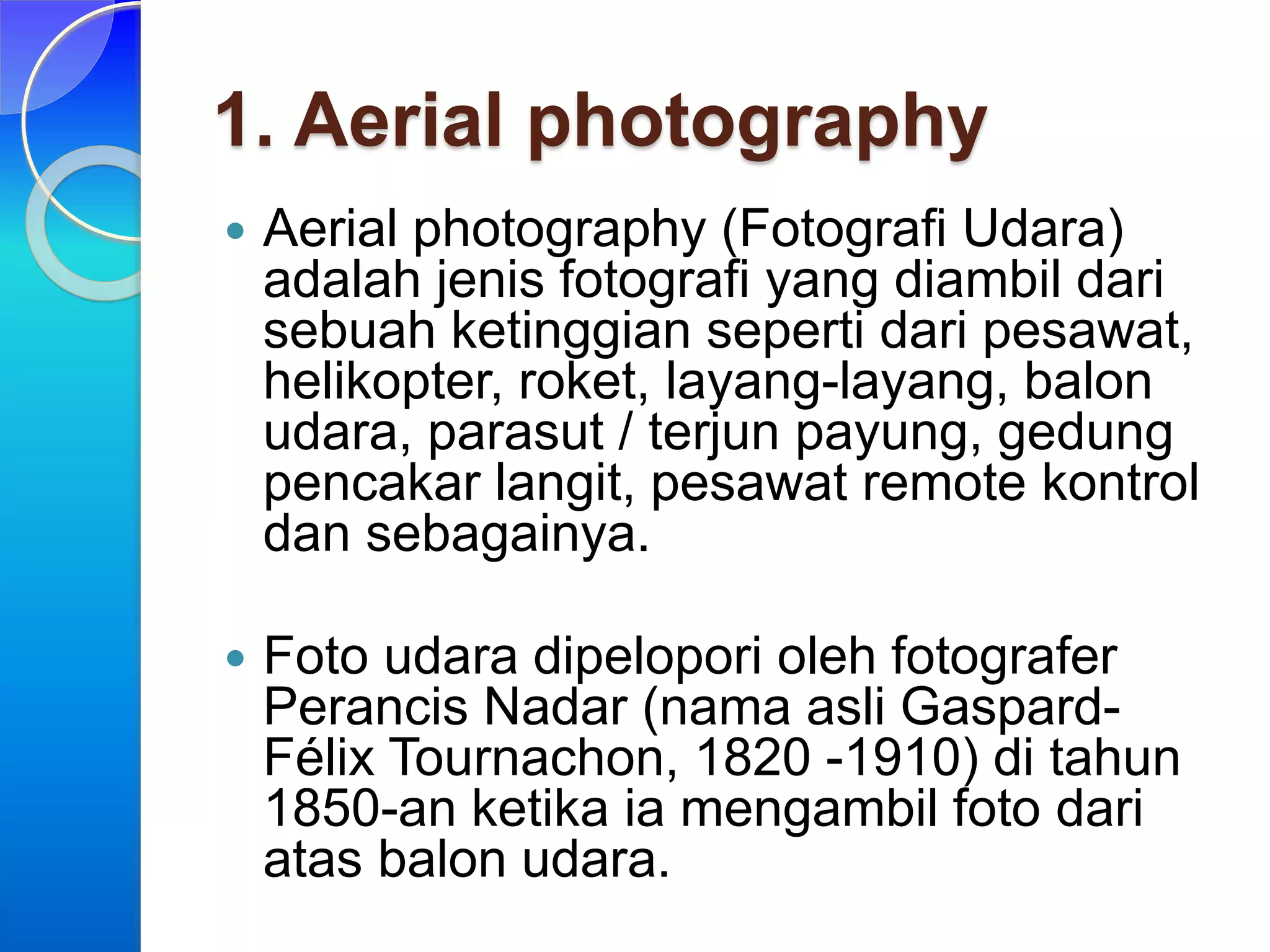 Pengenalan Fotografi (3) Jenis-Jenis Fotografi - SMK NU Balikpapan | PPTX