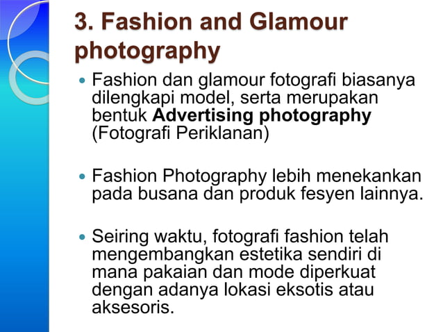 Pengenalan Fotografi (3) Jenis-Jenis Fotografi - SMK NU Balikpapan | PPTX