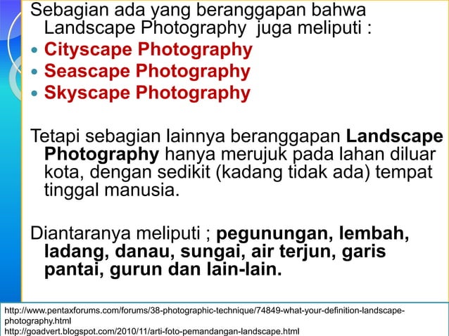 Pengenalan Fotografi (3) Jenis-Jenis Fotografi - SMK NU Balikpapan | PPTX