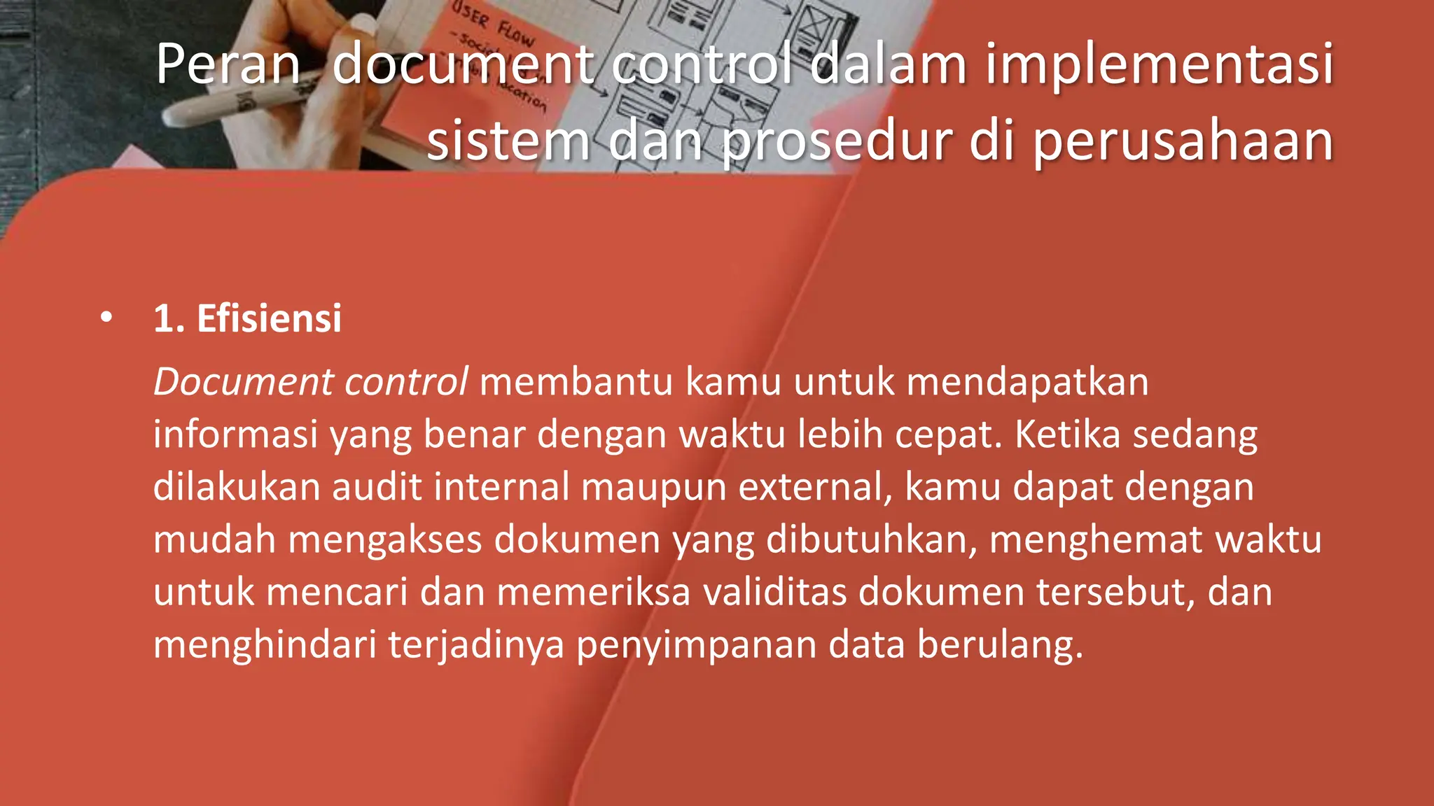 Pengenalan fungsi dokumen kontrol dan perannya dalam implementasi ...