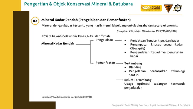 Pengenalan Good Mining Practice - Aspek Konservasi Mineral & Batubara_.pptx