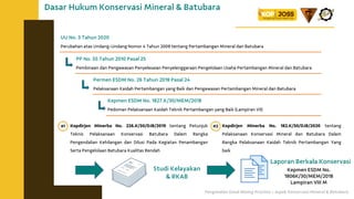 Pengenalan Good Mining Practice - Aspek Konservasi Mineral & Batubara_.pptx