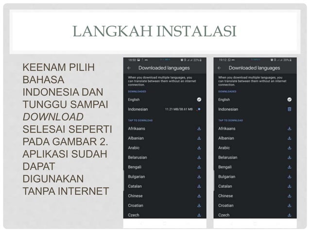 Pengenalan Google Translate Offline Pptx