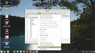 Pengenalan gretl: Statistik | ODP