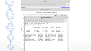 Pengenalan gretl: Statistik | ODP