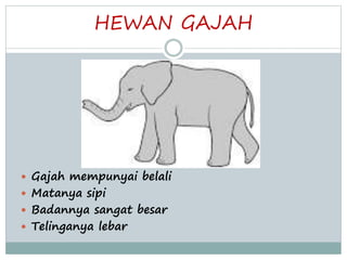 Pengenalan hewan dari Idayu Retnani | PPTX
