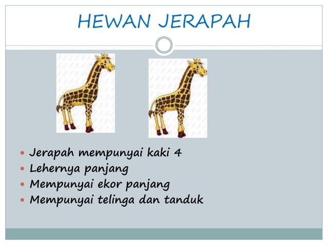 Pengenalan hewan dari Idayu Retnani | PPTX