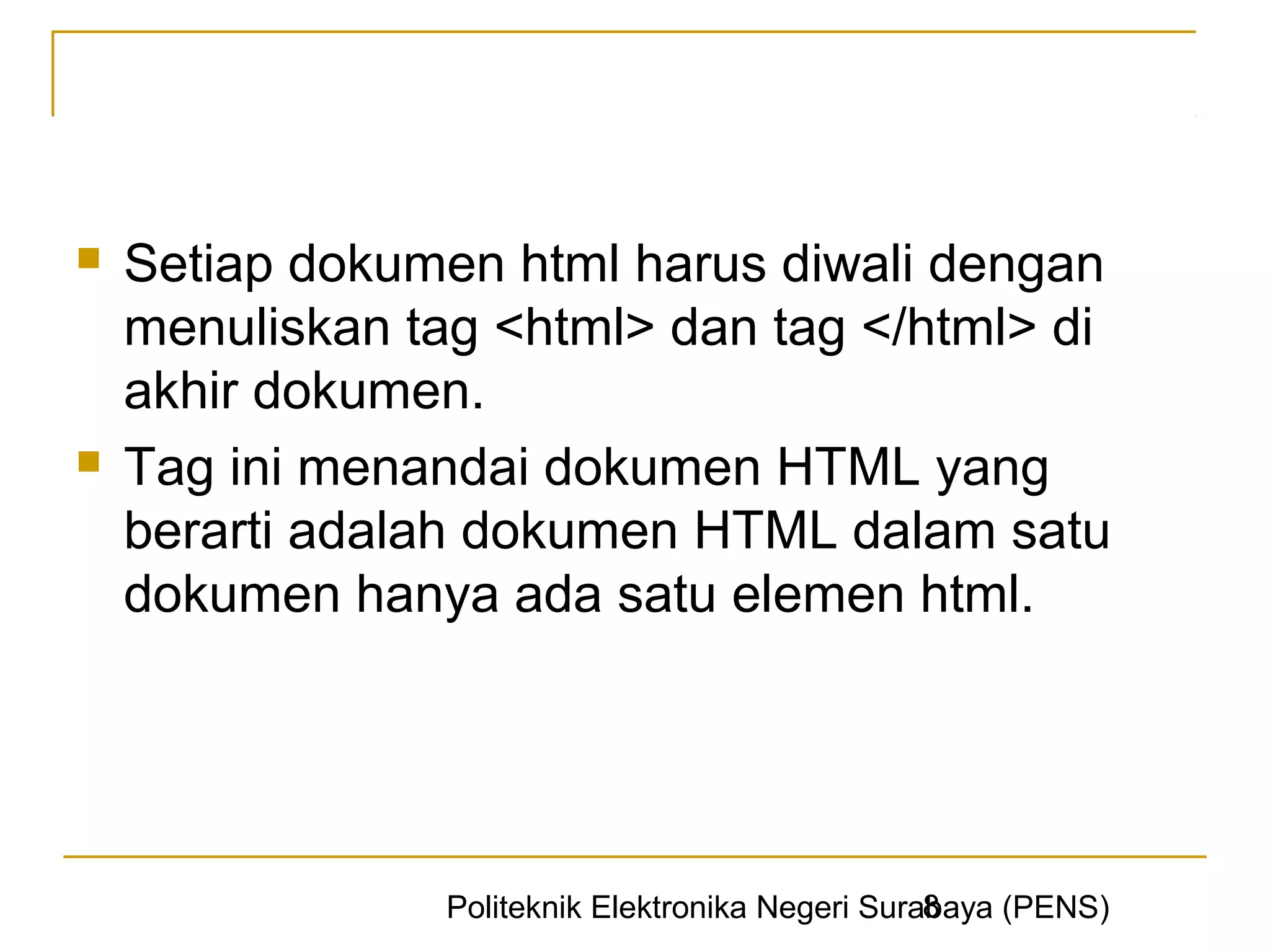Pengenalan html | PPT
