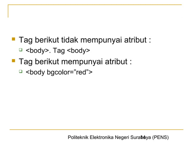 Pengenalan html | PPT