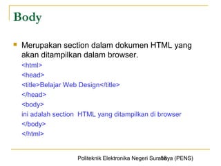 Pengenalan html | PPT