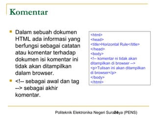 Pengenalan html | PPT