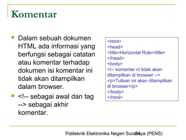 Pengenalan html | PPT