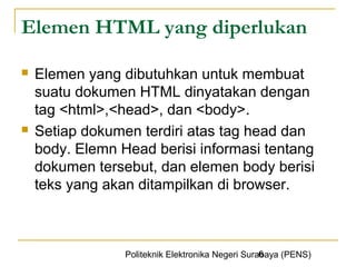 Pengenalan html | PPT
