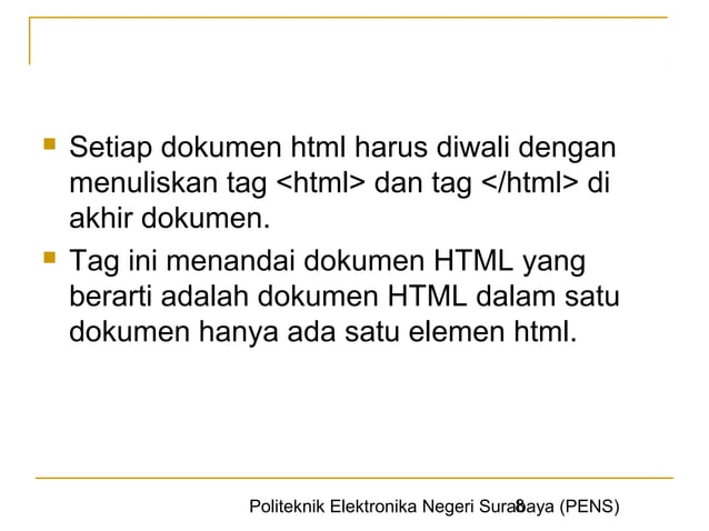Pengenalan html | PPT