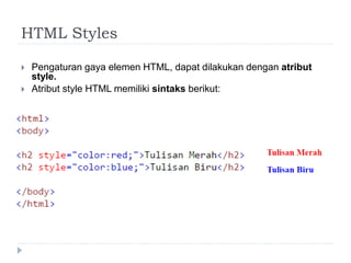 Pengenalan HTML ( Bambang Sugianto, S.T., M.Kom - UMNU KEBUMEN ) | PPTX