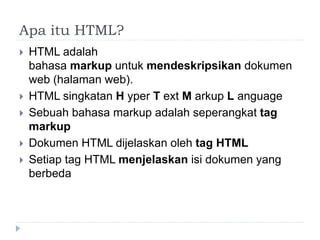 Pengenalan HTML ( Bambang Sugianto, S.T., M.Kom - UMNU KEBUMEN ) | PPT