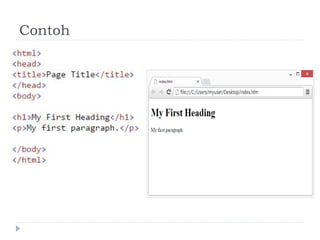 Pengenalan HTML ( Bambang Sugianto, S.T., M.Kom - UMNU KEBUMEN ) | PPTX