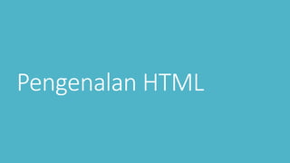 Modul Ajar Informatika SMA - Pengenalan HTML | PPTX