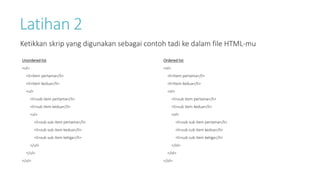 Modul Ajar Informatika SMA - Pengenalan HTML | PPTX