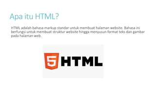 Modul Ajar Informatika SMA - Pengenalan HTML | PPTX