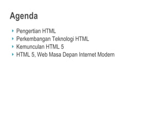 Pengenalan html5 | PPT