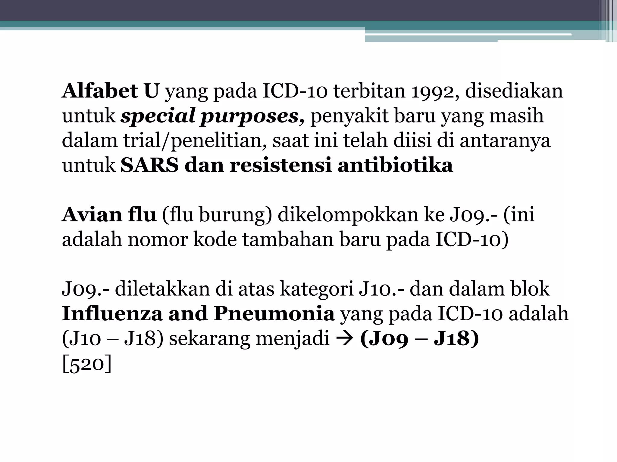 Pengenalan dan Pengantar ICD “International Classification of Diseases ...