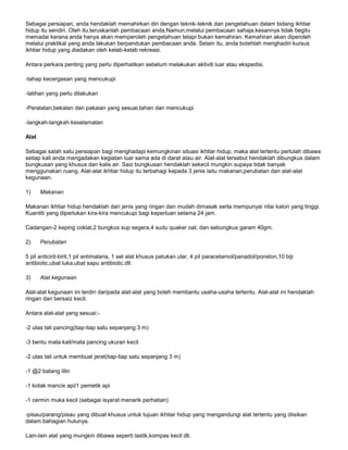 Pengenalan ikhtiar hidup | DOCX