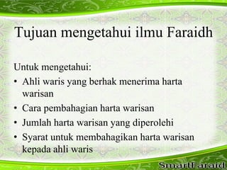 Pengenalan ‘ilmu faraidh | PPTX