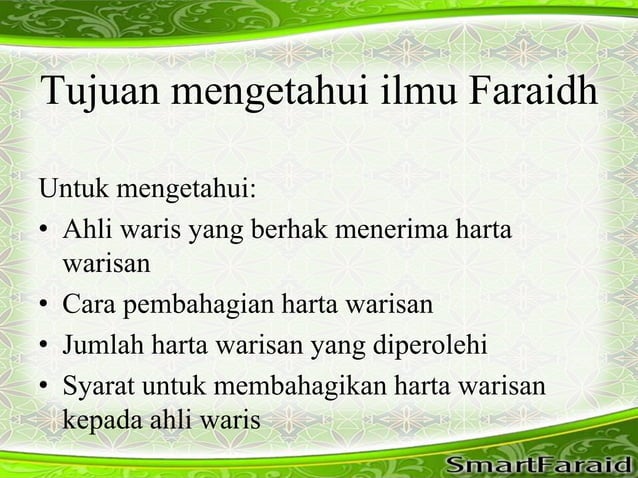 Pengenalan ‘ilmu faraidh | PPTX