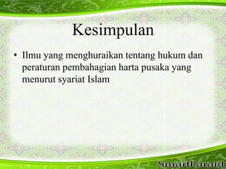 Pengenalan ‘ilmu faraidh | PPTX