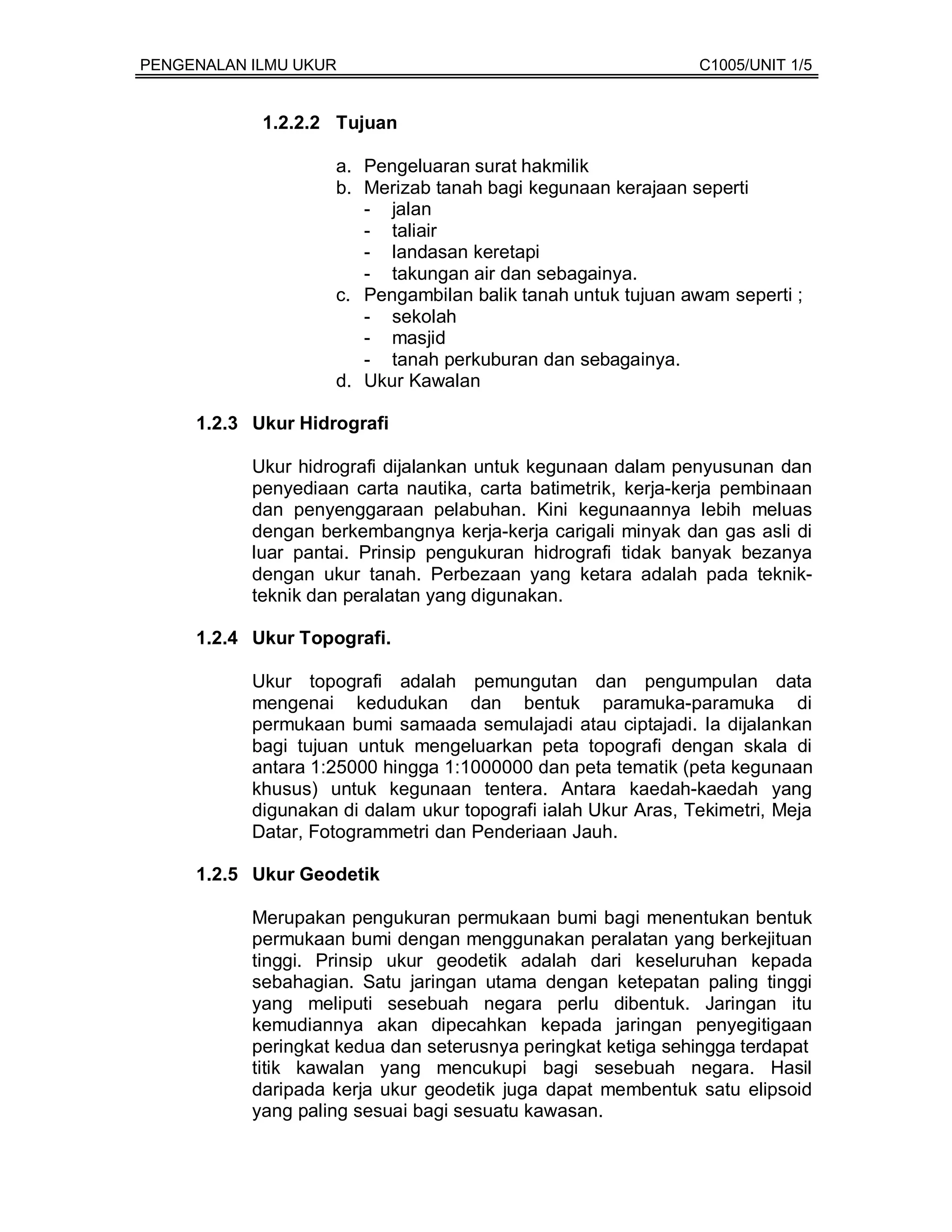 Pengenalan ilmu ukur | PDF