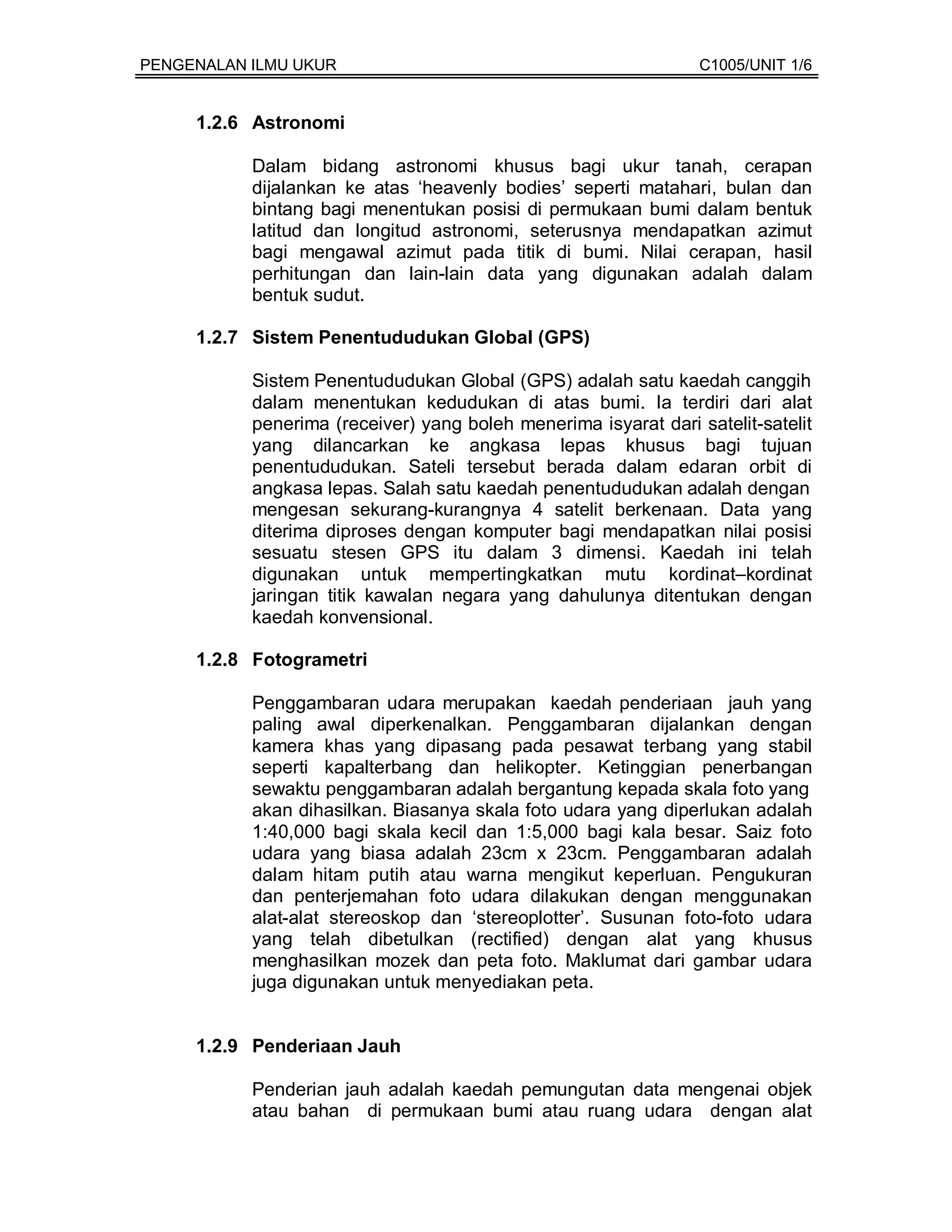 Pengenalan ilmu ukur | PDF