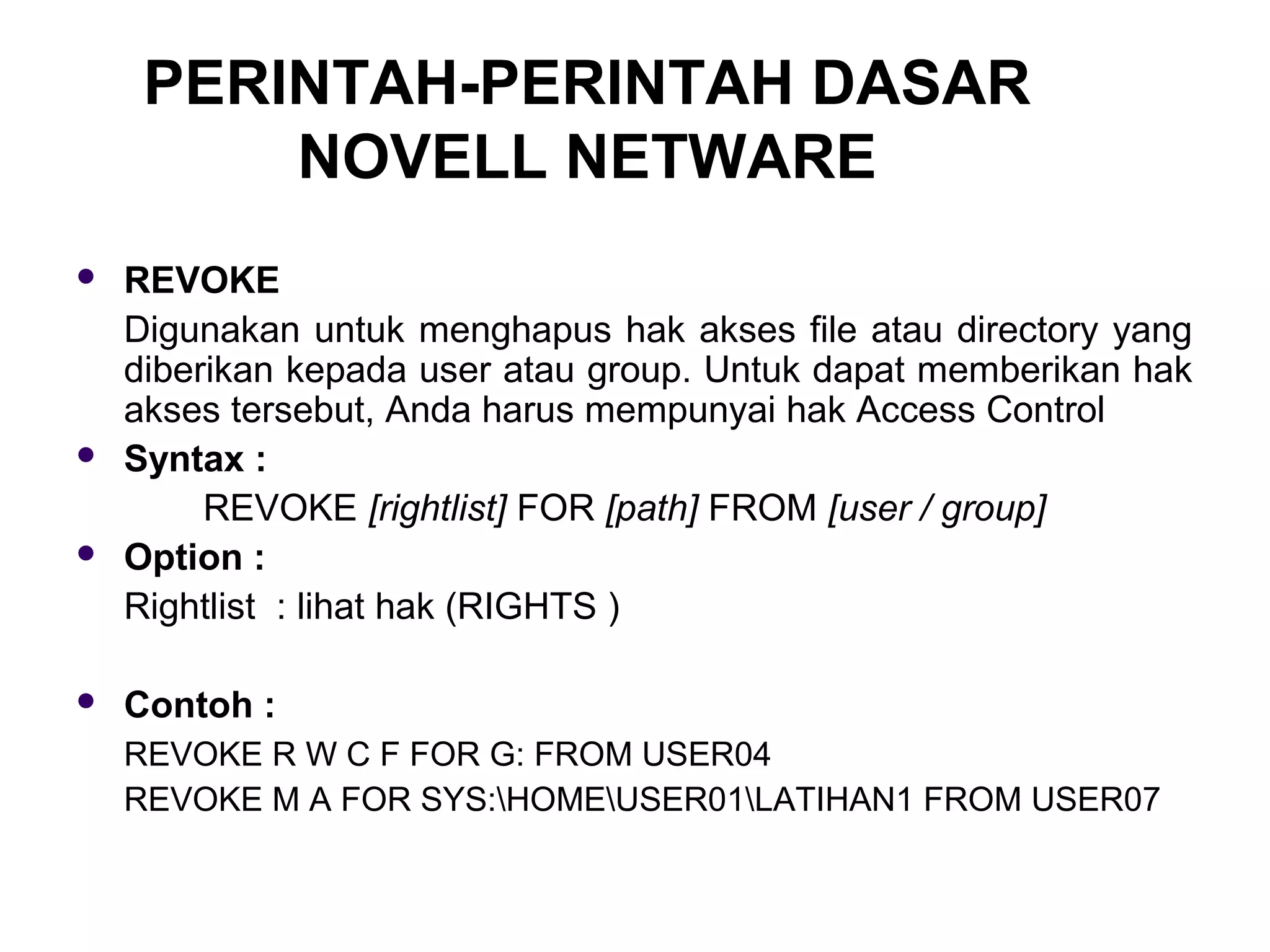 Pengenalan Instalasi Novell Netware | PPT