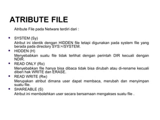 Pengenalan Instalasi Novell Netware | PPT