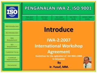 Introduce IWA 2:2007 | PDF
