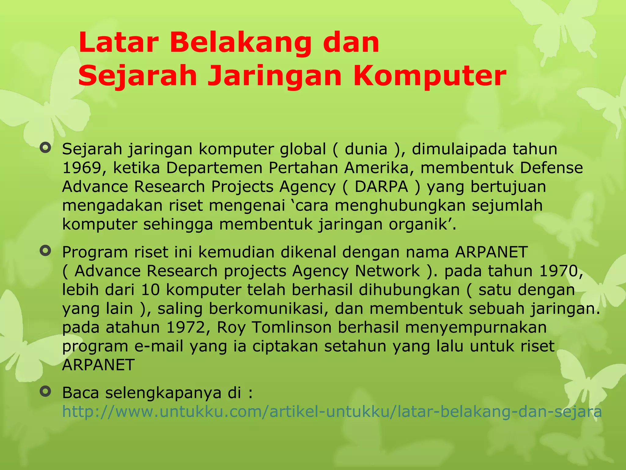 Pengenalan jaringan komputer | PPT