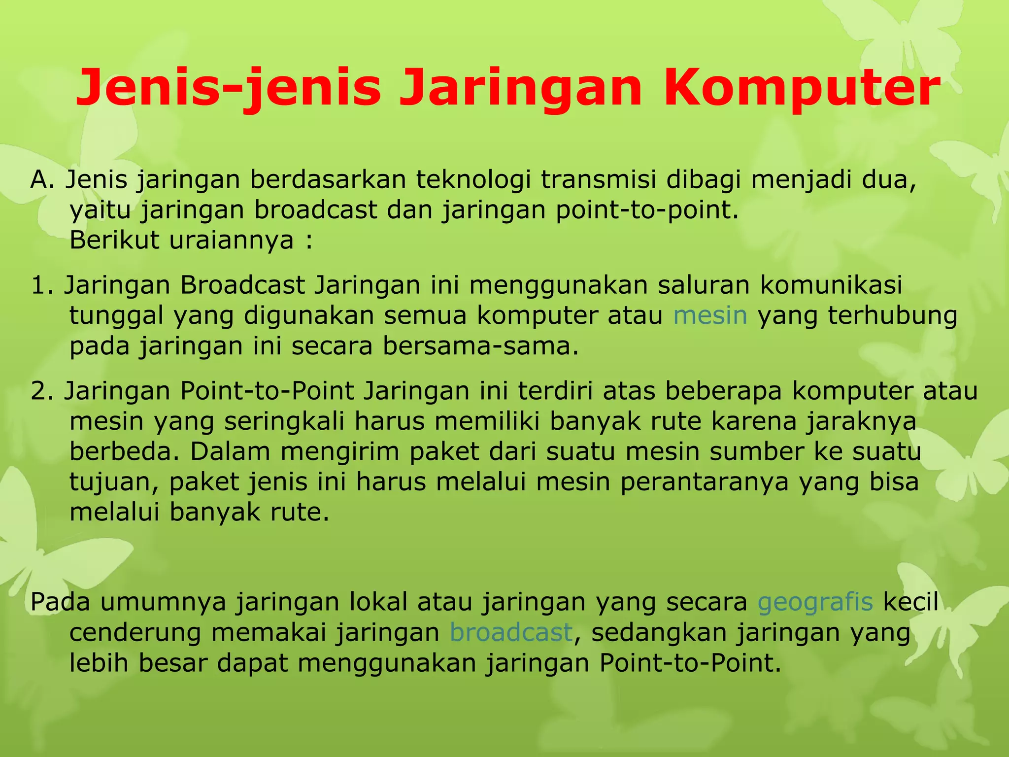 Pengenalan jaringan komputer | PPT