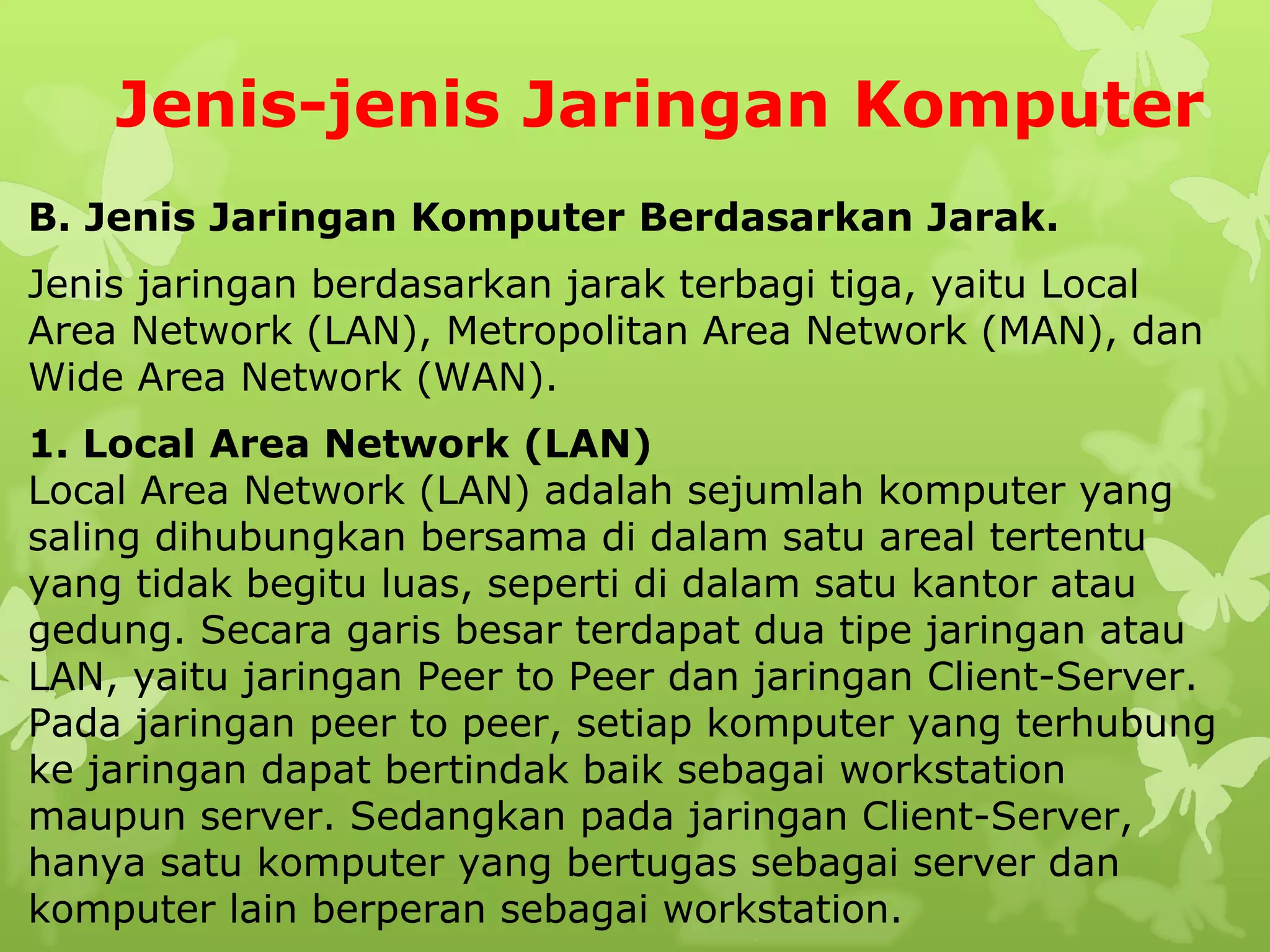 Pengenalan jaringan komputer | PPT