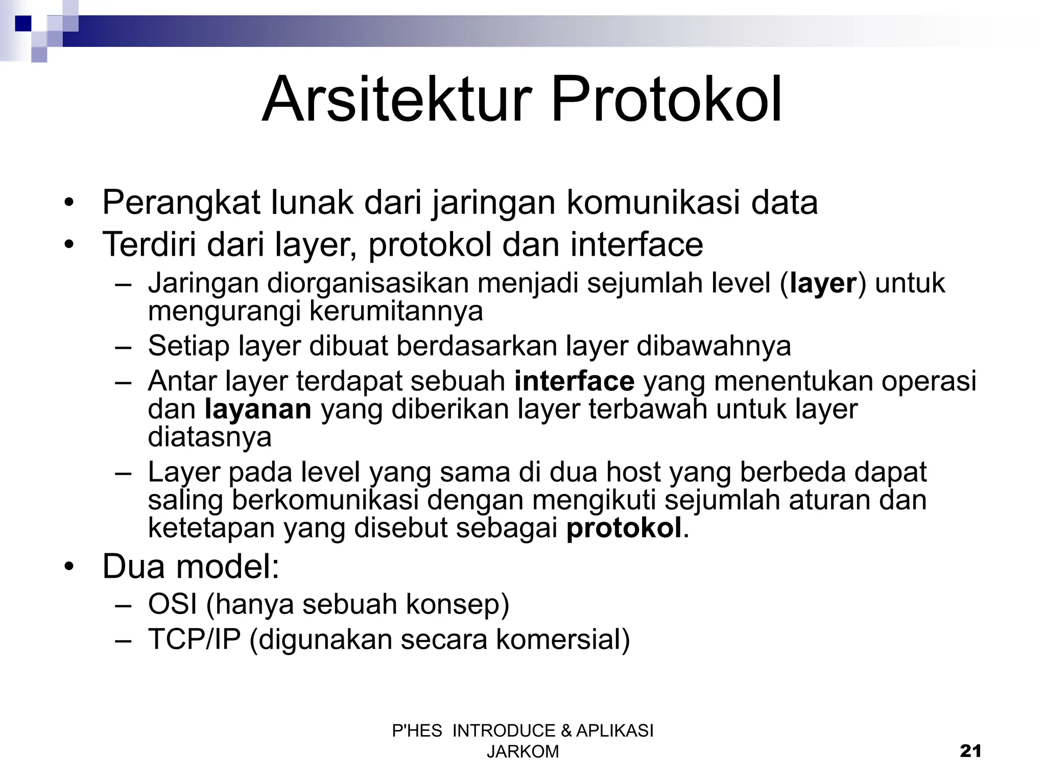 Pengenalan Jaringan Komputer Dasar .PPT Pengenalan Jaringan Komputer Dasar .PPT