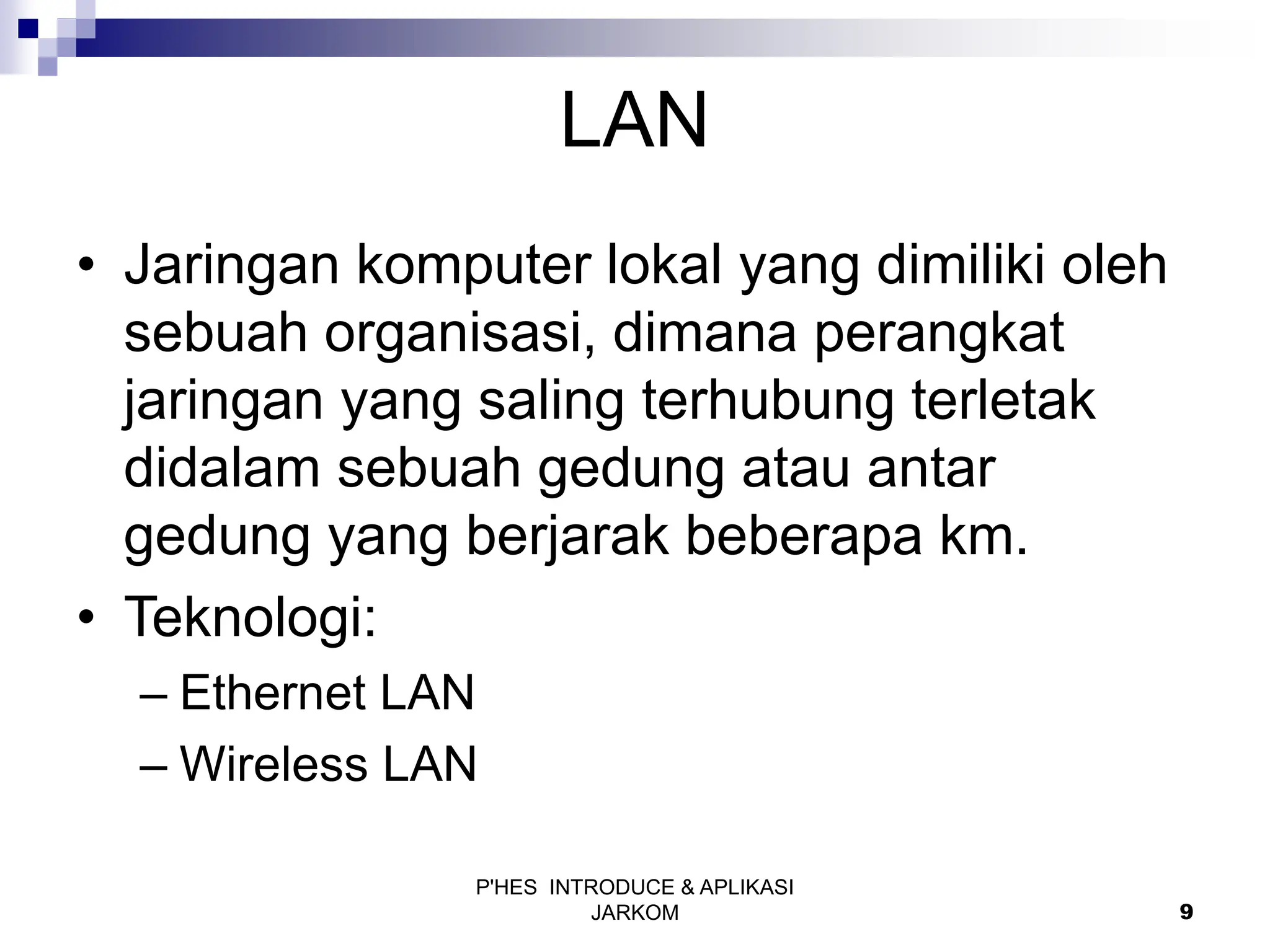 Pengenalan Jaringan Komputer Dasar .PPT