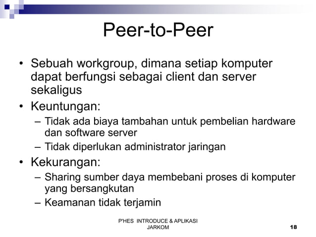 Pengenalan Jaringan Komputer Dasar .PPT