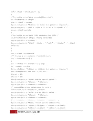 Pengenalan Java | PDF