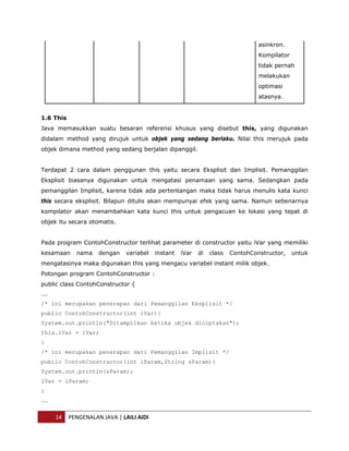 Pengenalan Java | PDF