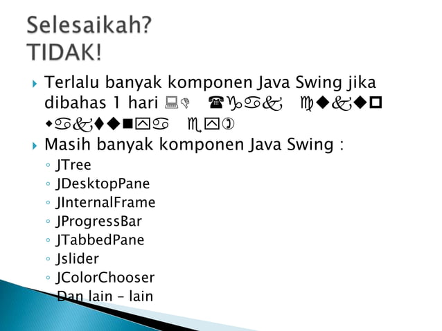 Pengenalan Java Swing | PPTX